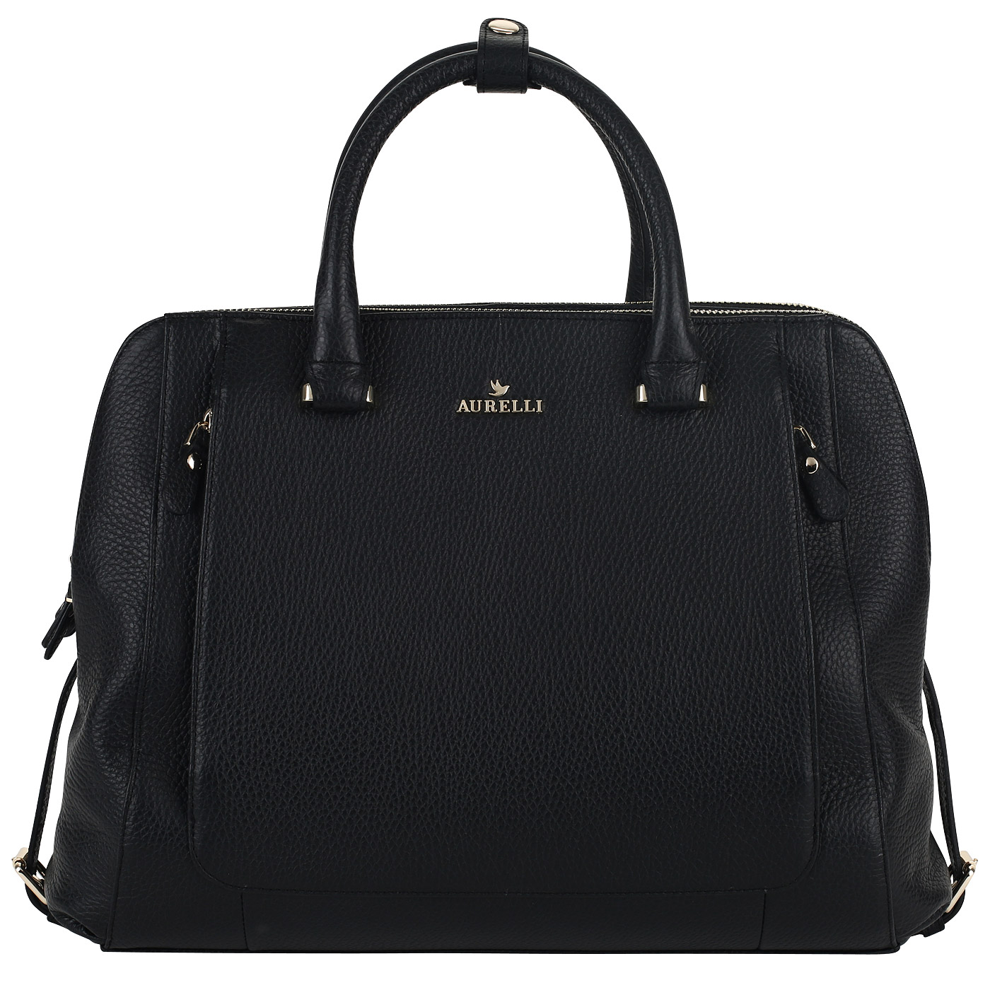 Кожаная сумка Aurelli Soft 15W0010-21G-nero_pc - 2000558252829 черный ...