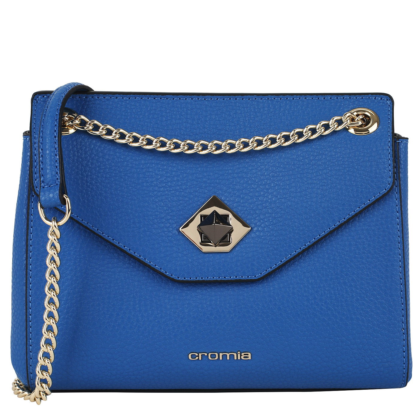 Кожаная сумка с цепочкой Cromia Mina 1405126_bluette - 2000558228947 ...