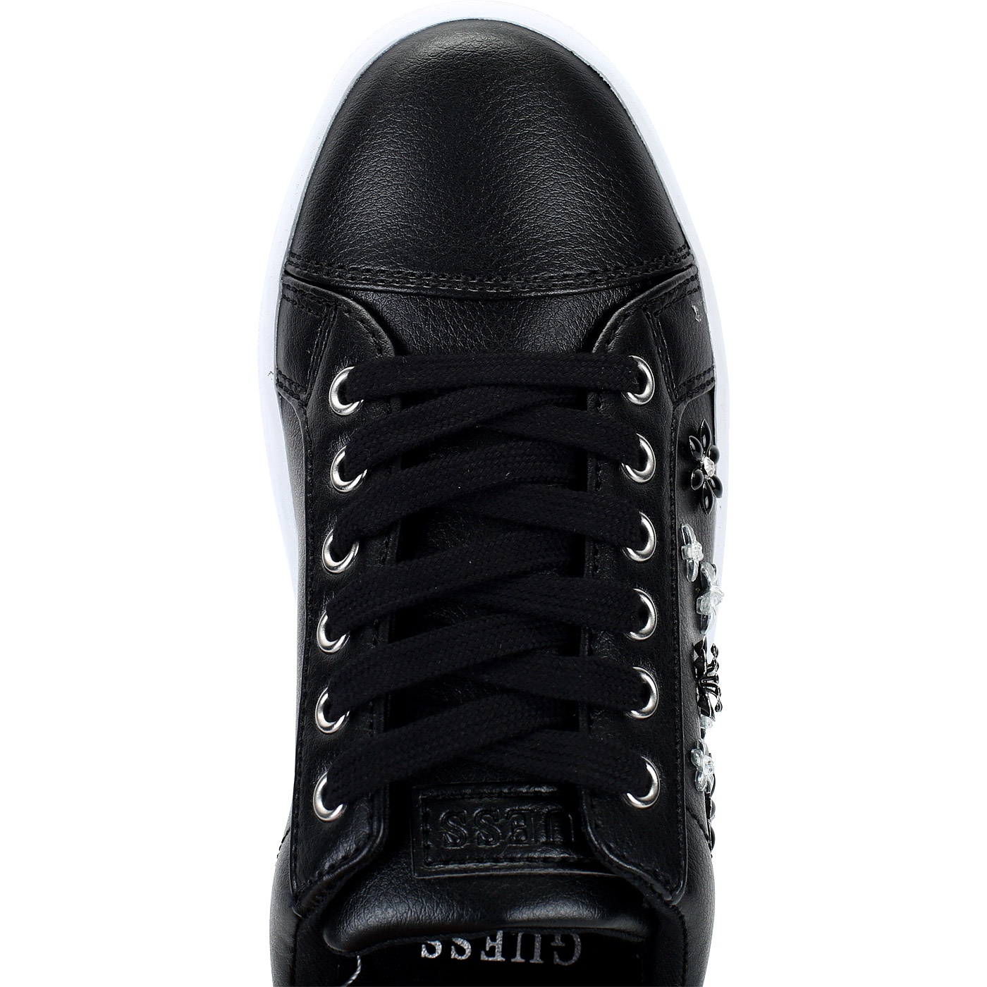 Женские кеды черного цвета с декором Guess Jamit FLJMT1 ELE12_black*36 ...