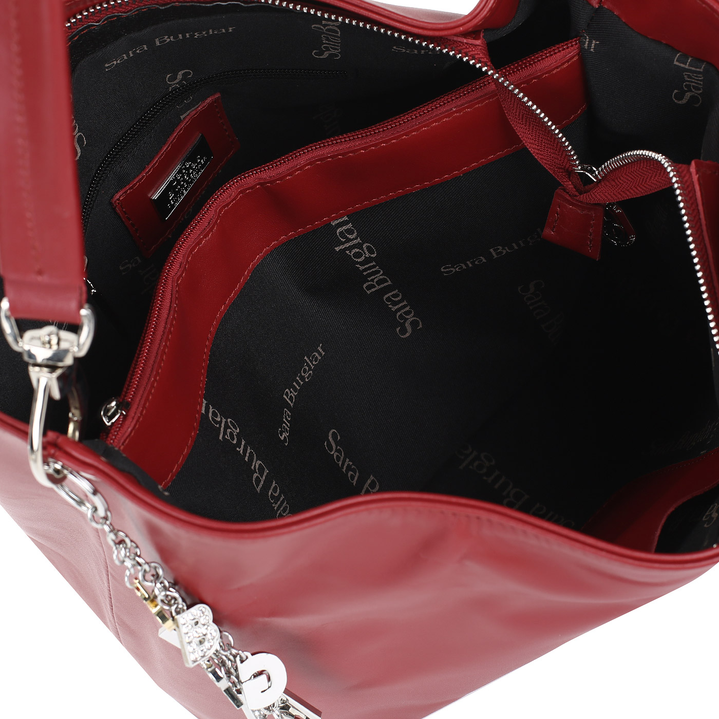 Сумка из красной кожи Sara Burglar Ariel Vitello A0W8S634_rosso ...
