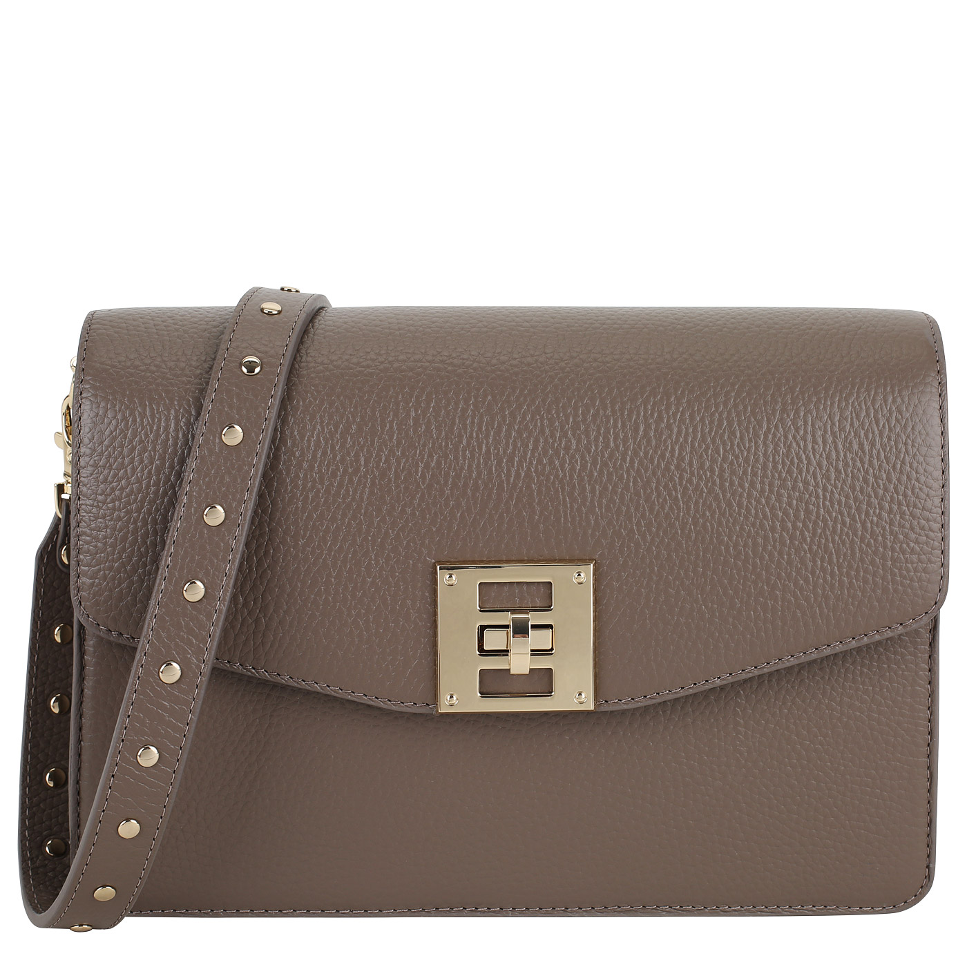 Кожаная сумка Aurelli 20S0119-22G-taupe_pc - 2000558551717 серый ...