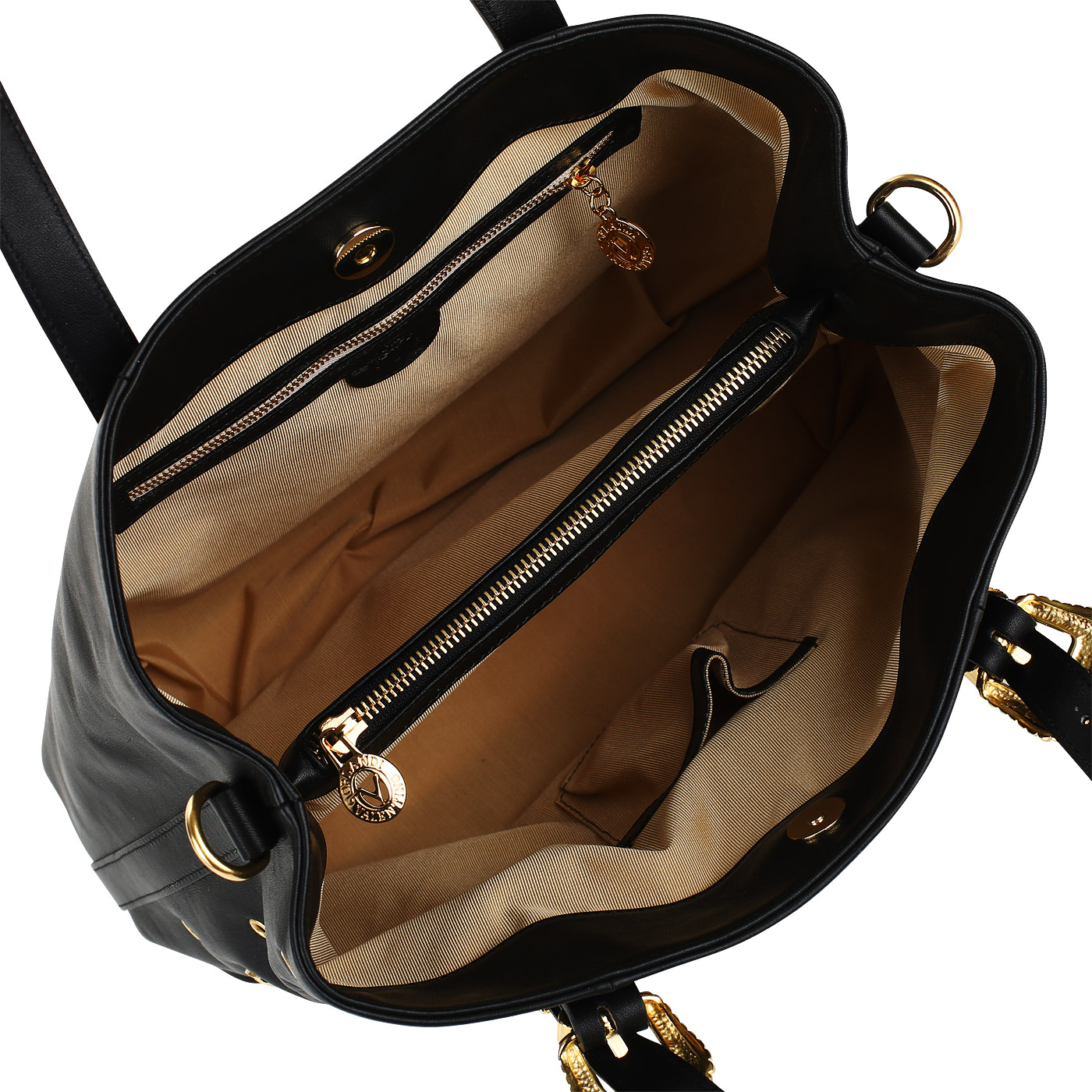 Женская сумка из черной натуральной кожи Valentino Orlandi Western ...